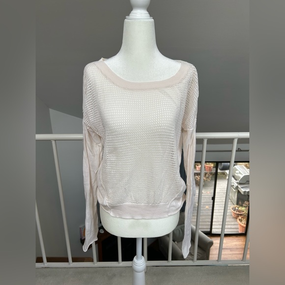 Converse | Sweaters | Converse One Star Ivory Mesh Front Cotton ...